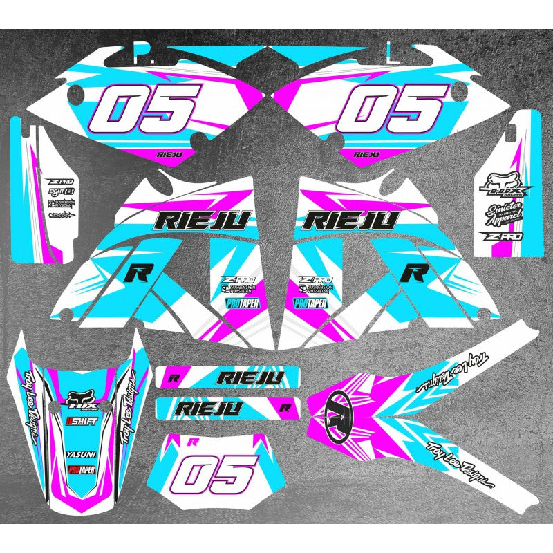 Stickerset 19 Rieju MRX – Schakelparts